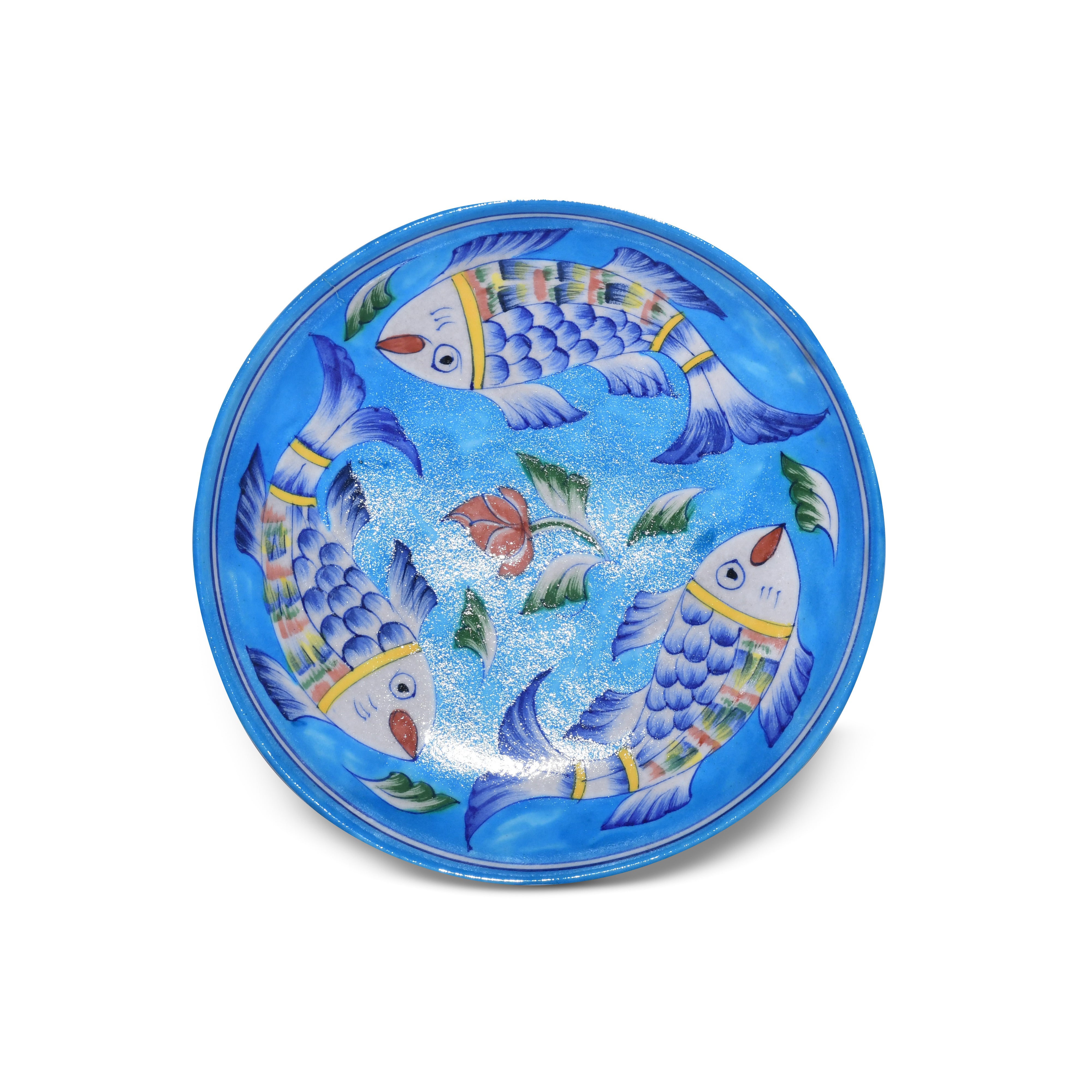 Decorative Plate – Handcrafted Fish Design – Dharohar Global
